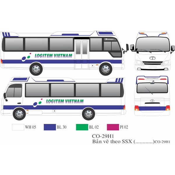 thiết kế màu sơn xe tracomeco